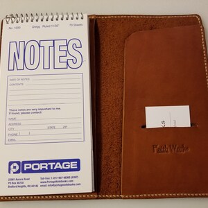 Portage Reporter Notebook Leather Cover for Lefties Too! - Etsy