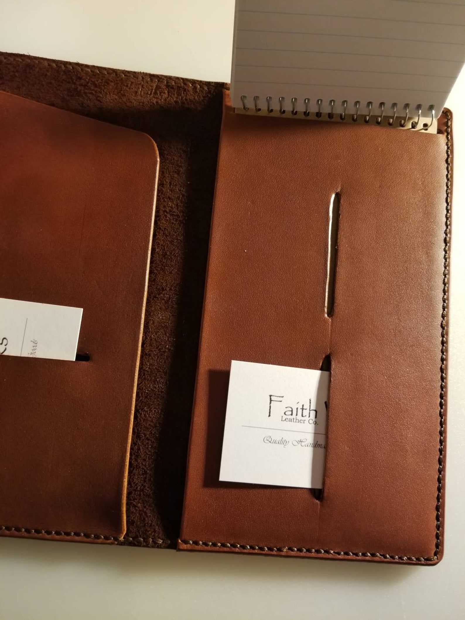 Portage Reporter Notebook Leather Cover for Lefties Too - Etsy