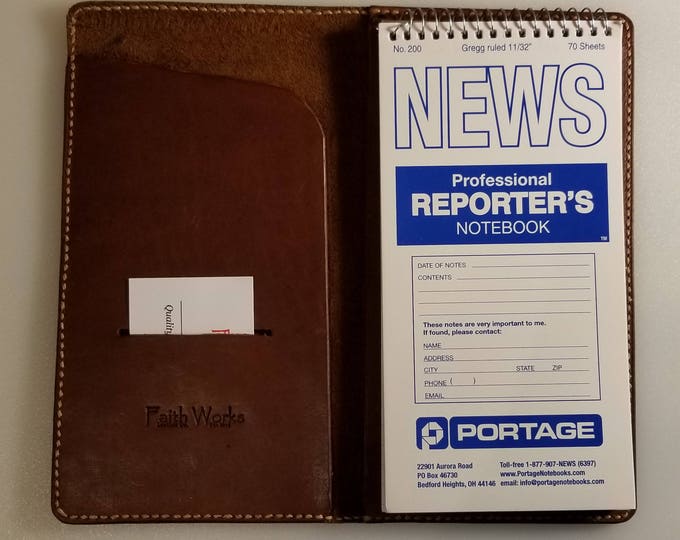 Portage Reporter Notebook Leather Cover for Lefties Too! - Etsy