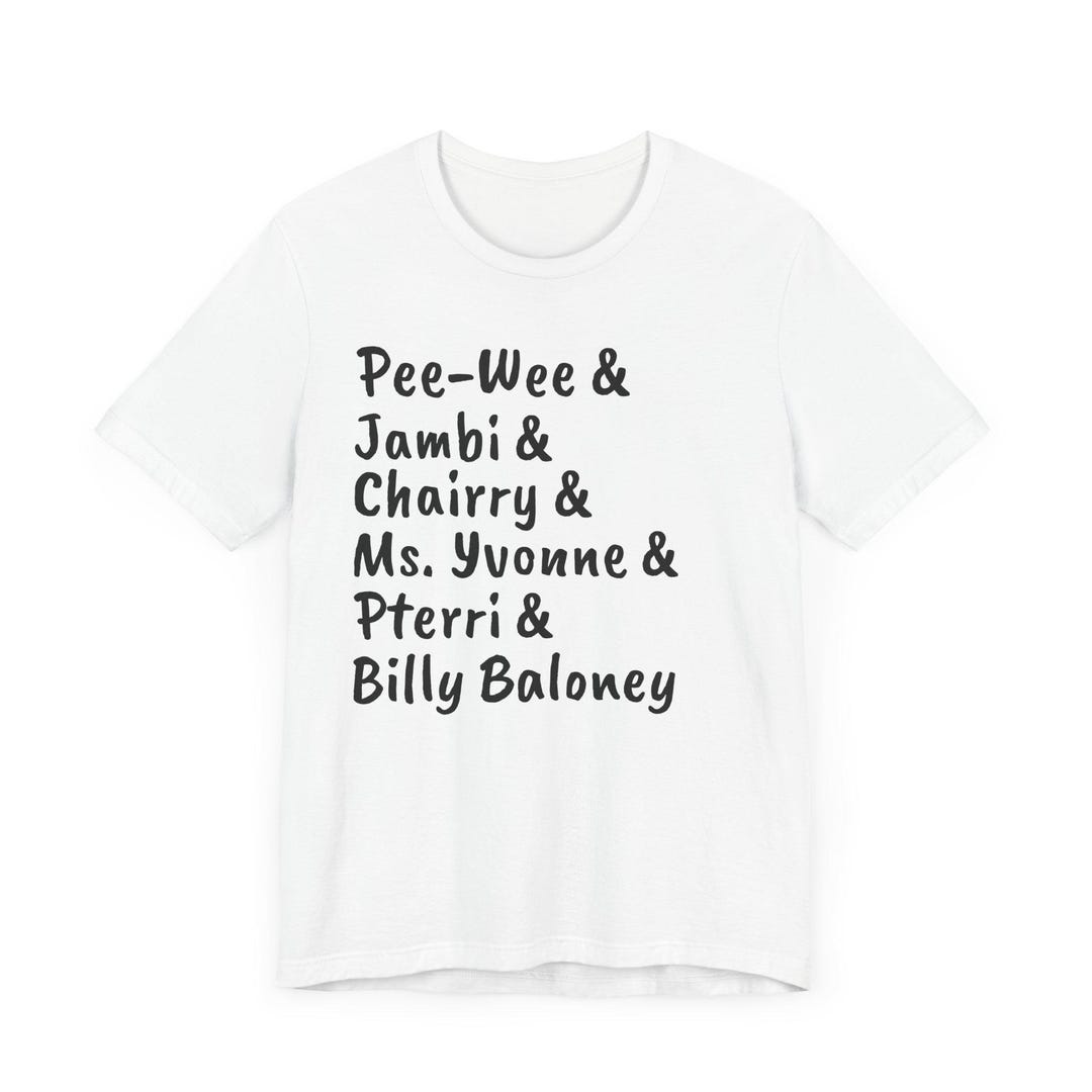 Pee-wee and Friends, Unisex Tee, Fun Gathering Shirt, Gift for Family ...
