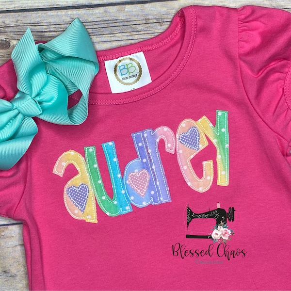 Applique Name - Etsy