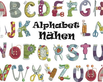 Stickdatei alphabet | Etsy