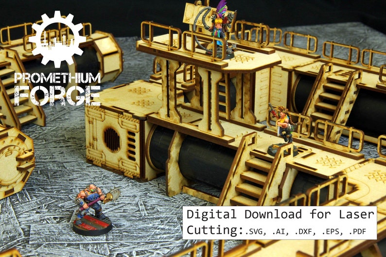 Pipeworks Terrain Set - Digital Download for Laser Cutting (.svg, .ai ...