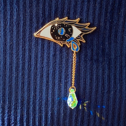 Evil Eye Flower Hard Enamel Pin - Etsy