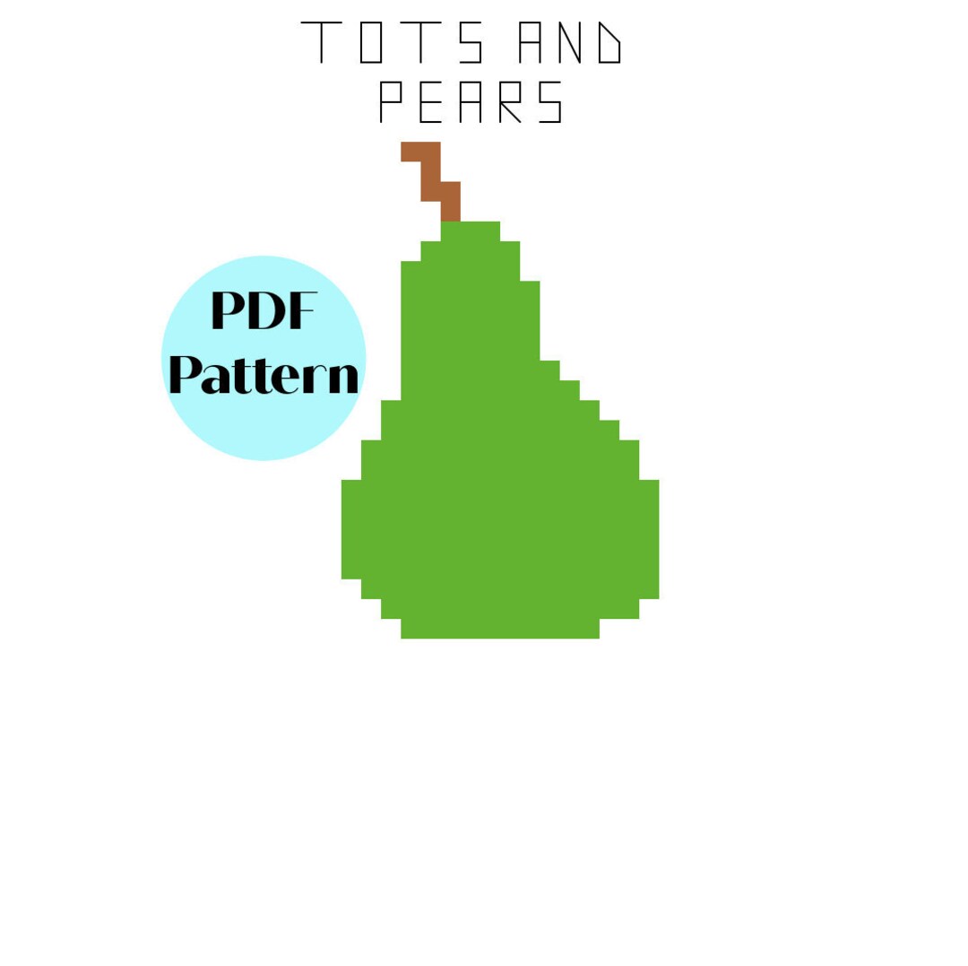 Tots and Pear, Pun Cross Stitch Pattern, PDF Download, Witty Cross ...
