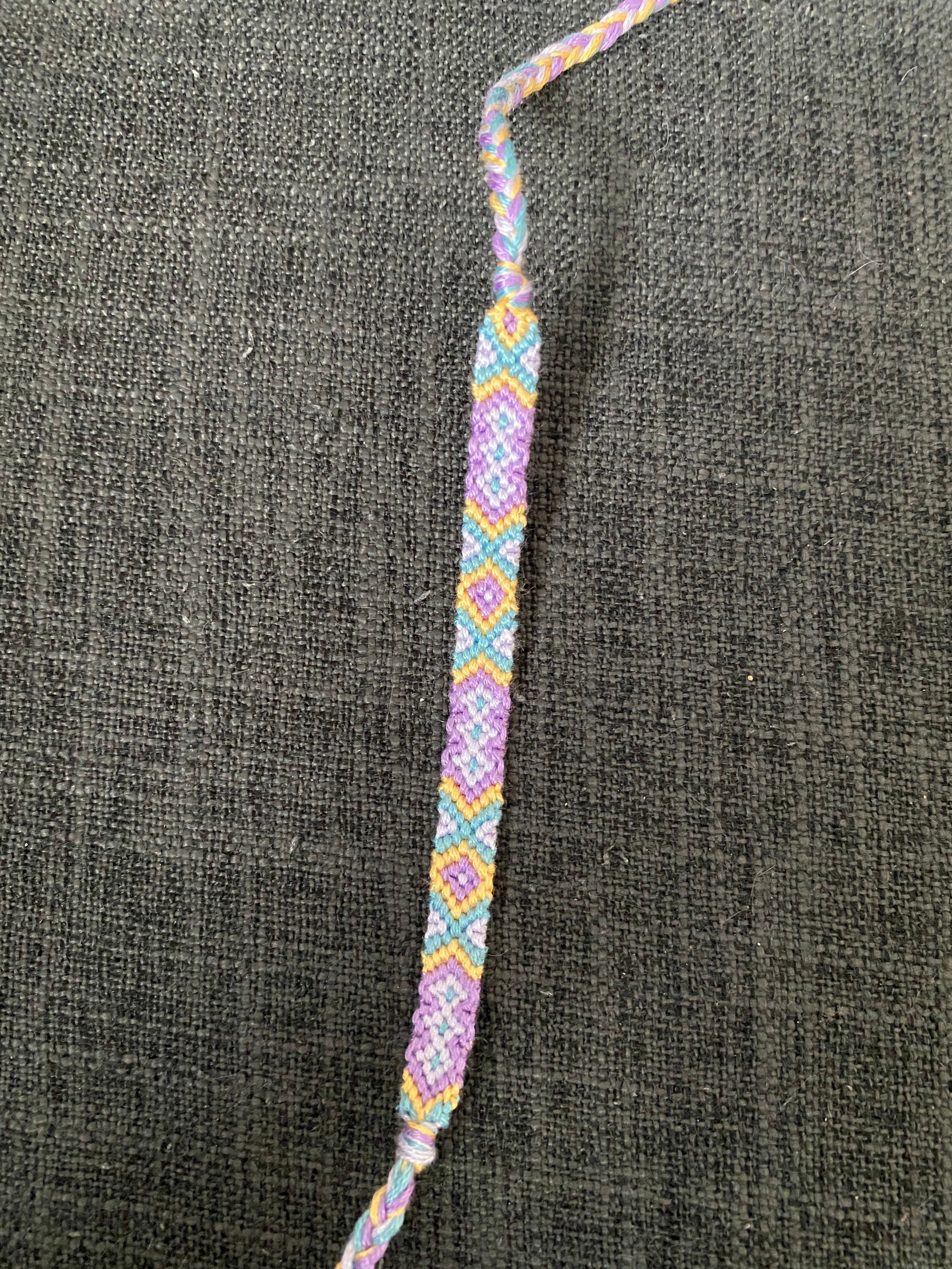 Pastel Friendship Bracelet, Handmade, Macrame, Jewelry - Etsy