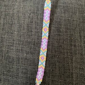 Pastel Friendship Bracelet, Handmade, Macrame, Jewelry - Etsy