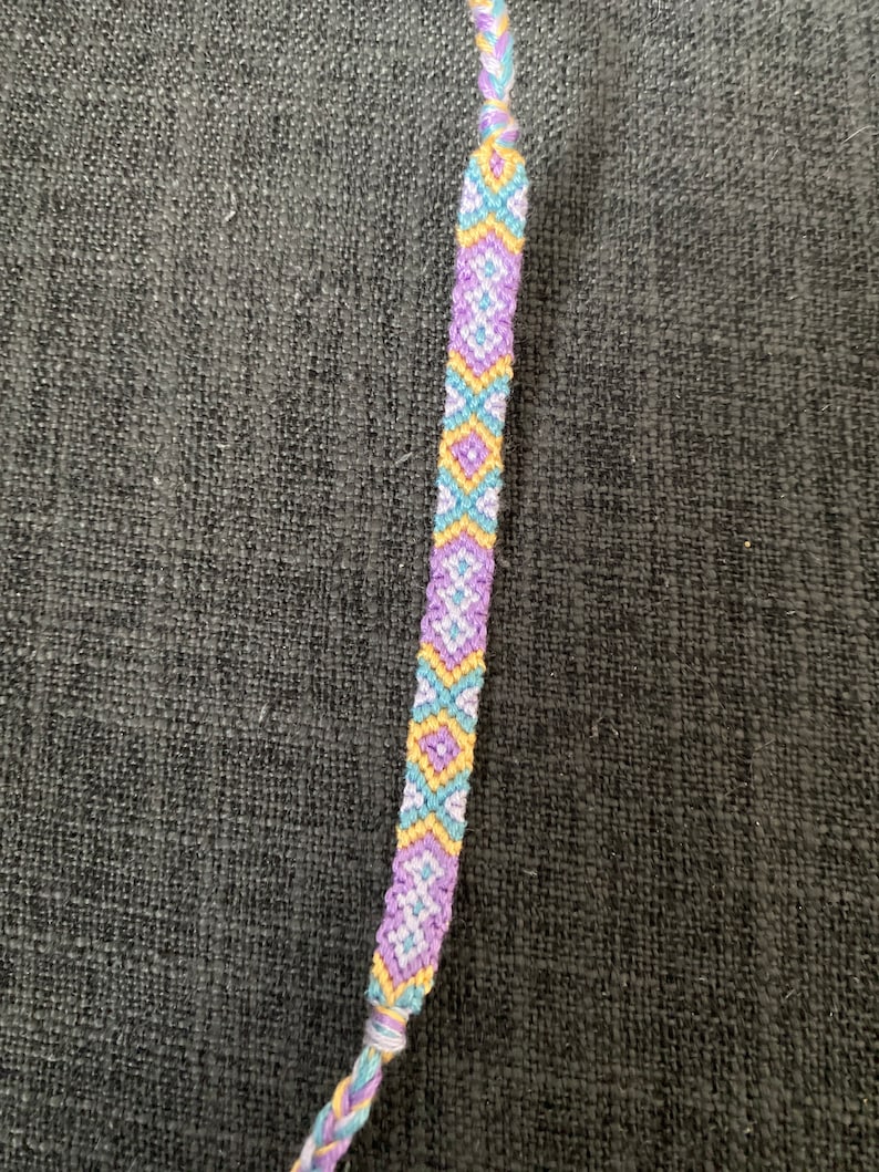 Pastel Friendship Bracelet, Handmade, Macrame, Jewelry - Etsy