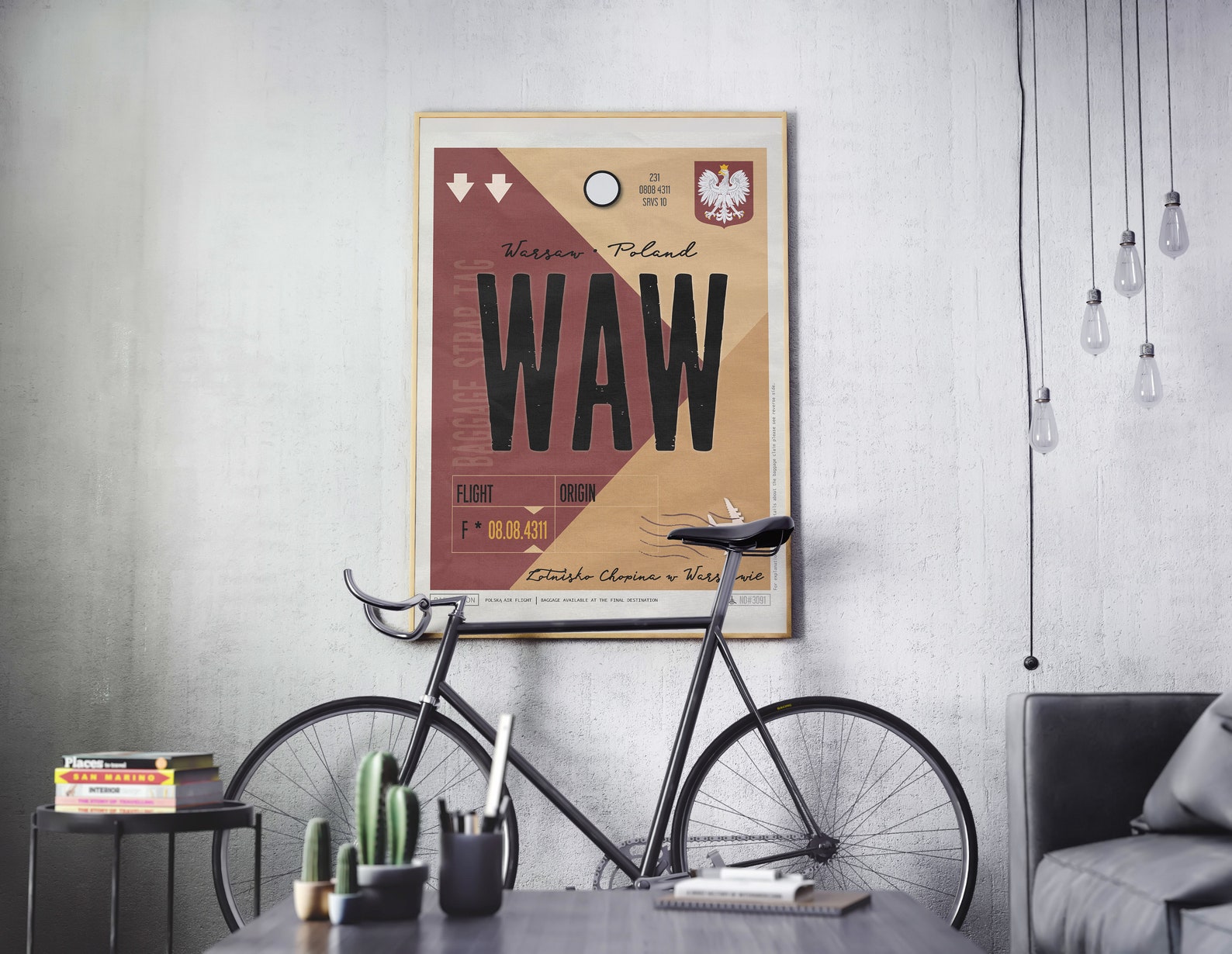 Warsaw Luggage Tag Poland Poster Warsaw Airport Tag Print - Etsy Ireland