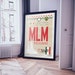 Morelia Airport Tag Mexico Travel Poster MLM Airport Code - Etsy