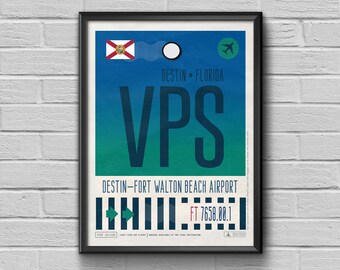 Orlando Airport Tag Florida Travel Poster MCO Luggage Tag - Etsy Ireland