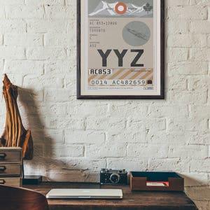 Toronto Airport Tag, Canada Travel Poster, Toronto Luggage Tag, Toronto ...