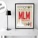Morelia Airport Tag Mexico Travel Poster MLM Airport Code - Etsy