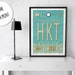 Phuket Airport Tag, Thailand Travel Poster, HKT Airport Code, Thai ...