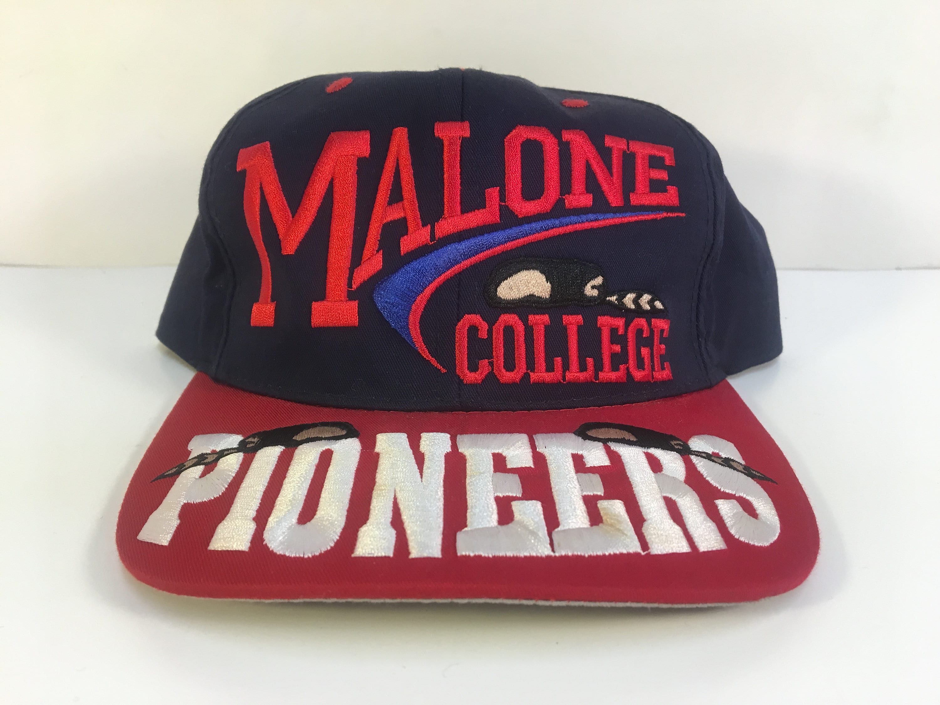 VTG Headmaster Malone College Pioneers NCAA Snapback Hat Navy - Etsy