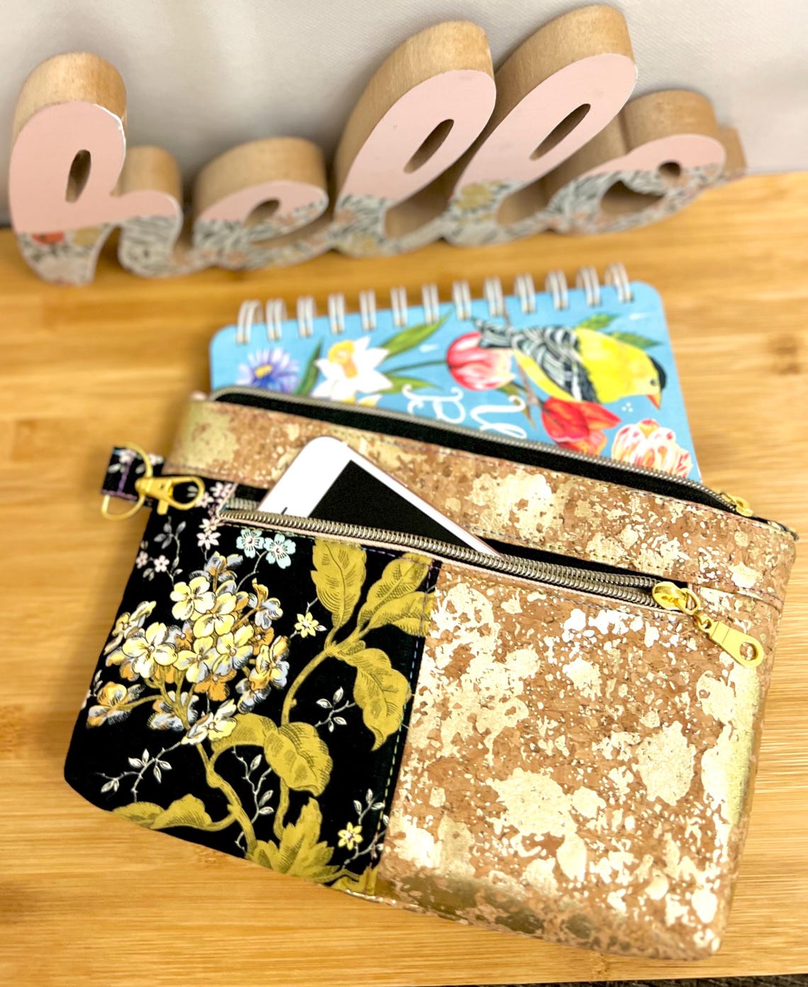 Double Zipper Purse Pouch - Etsy