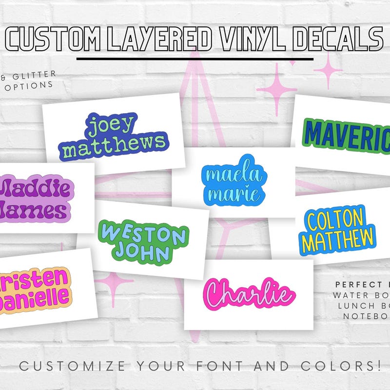 Layered Vinyl Decal - Etsy