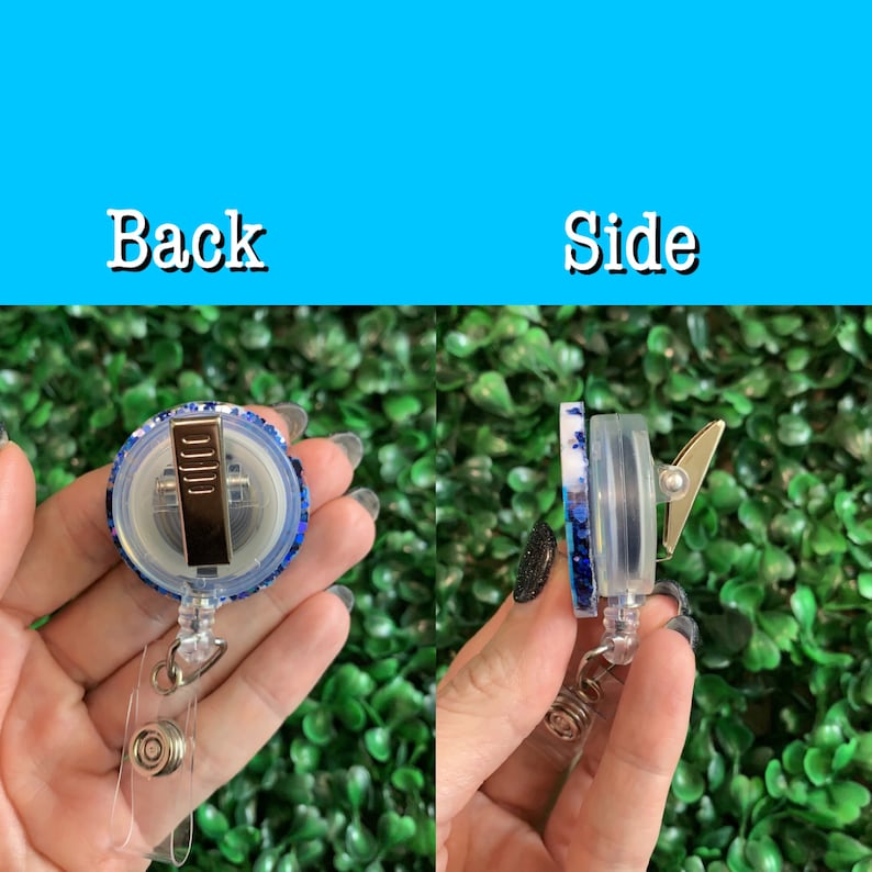 Personalized Resin Badge Reel Custom Badge Reel Nurse ID - Etsy