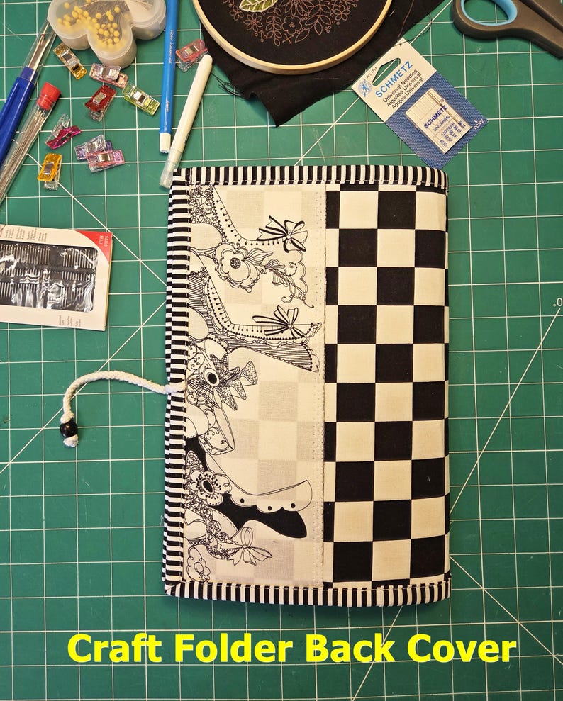 Folder Organizer Caddy Craft Supplies Patchwork Cover - Loralie Harris ...