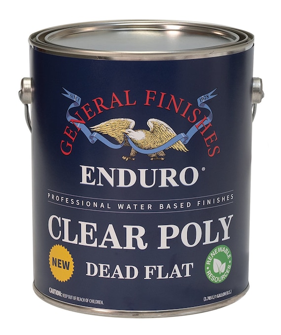 General Finishes DEAD FLAT Enduro Clear Poly GALLON New Wood - Etsy