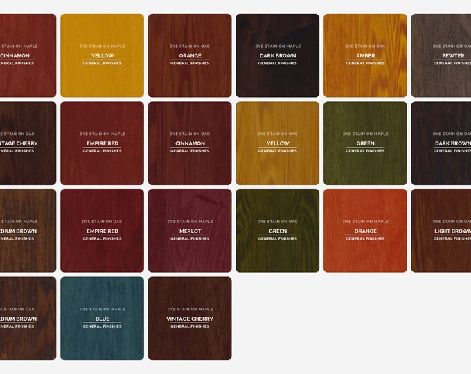 General Finishes Water Based Dye Wood Stain - Etsy Canada