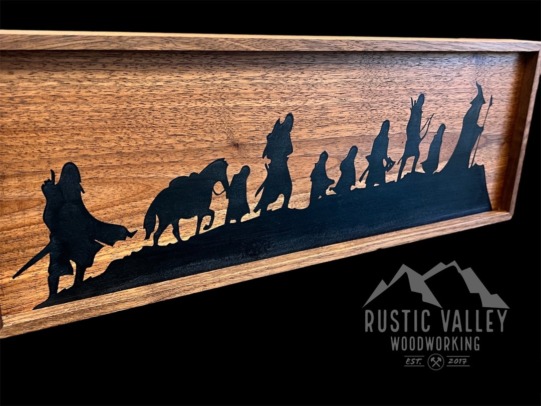 The Fellowship Sign, LOTR, Fellowship of the Ring, Home Decor, Picture ...