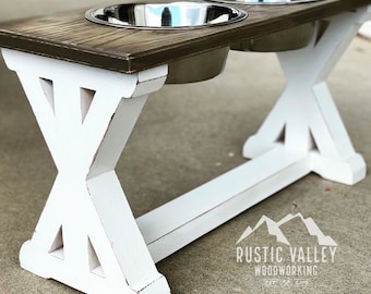 Rustic Dog Bowl - Etsy