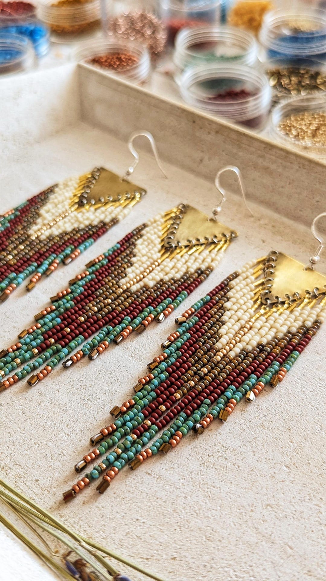 DIY Beading Kit for Earrings | Jewelry Making Kit With Beads, Thread ...
