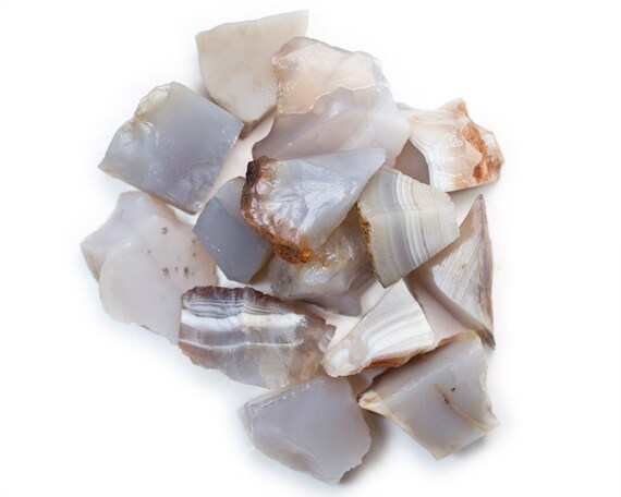 Hypnotic Gems Materials: 1 Lb Bulk Rough Agate Stones From - Etsy