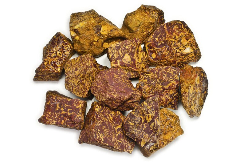 Hypnotic Gems: 1/2 Lb Wholesale Script Jasper Rough Stones - Tumbling ...