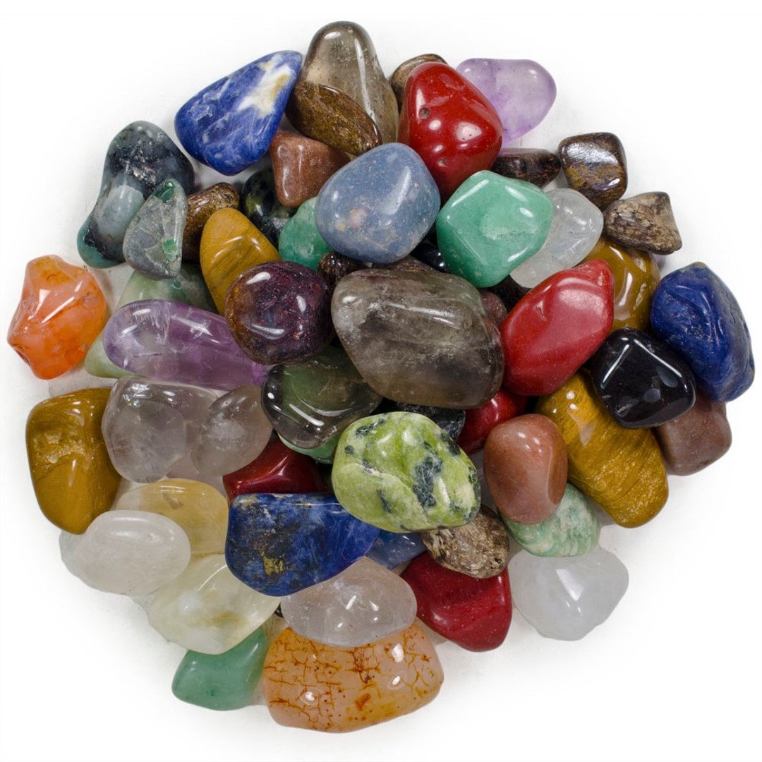 Hypnotic Gems: 2 Pounds Brazilian Tumbled Polished Natural Stones ...