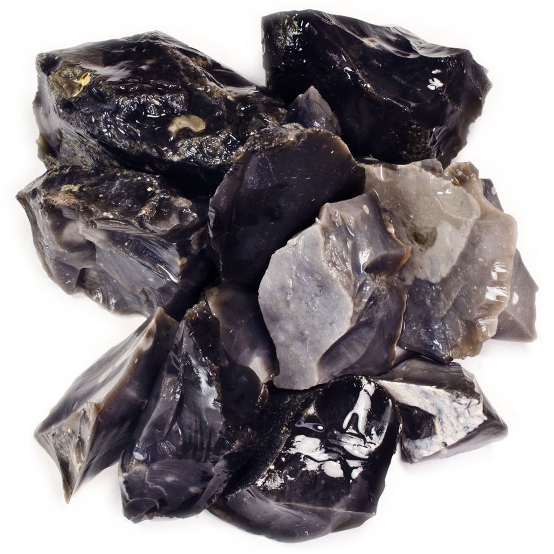 Hypnotic Gems Materials: 1 Lb Bulk Rough Flint Stones From - Etsy