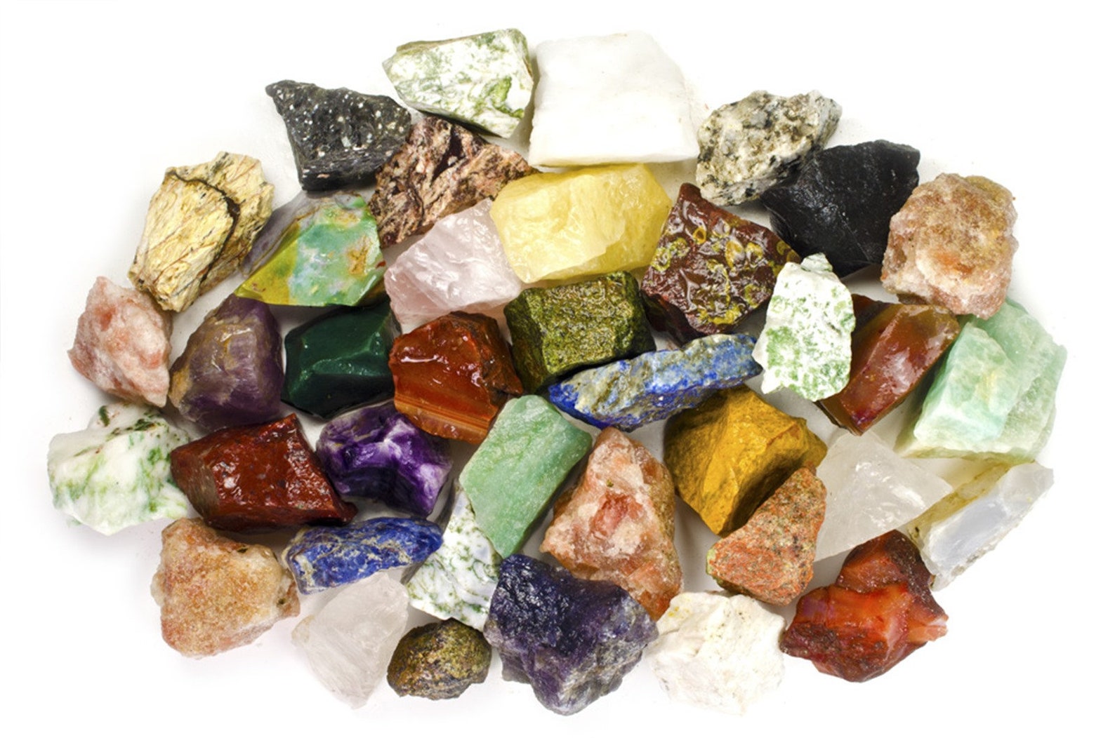 Hypnotic Gems: 4 Lbs of Bulk Rough INDIA Stone Mix - Over 25 Stone ...
