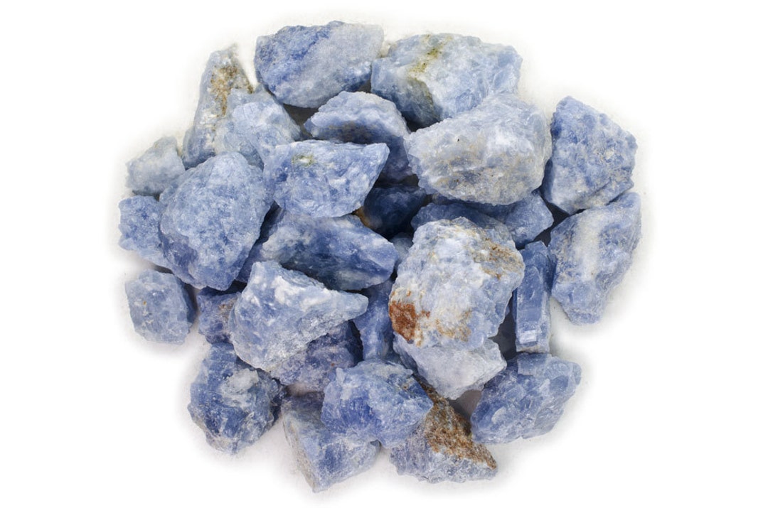 Hypnotic Gems Materials: 1 Lb Bulk Rough Blue Calcite Stones From ...