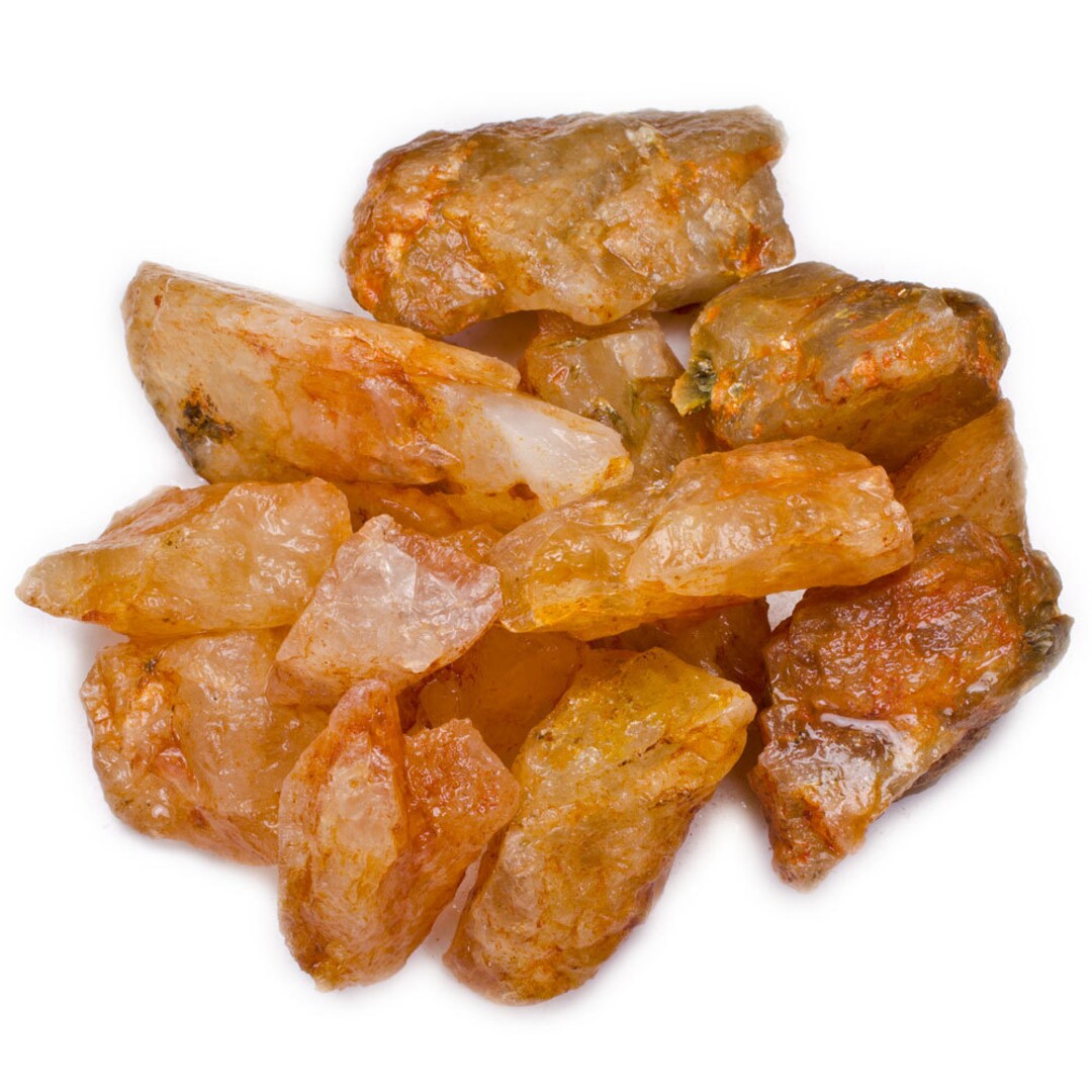 Hypnotic Gems Materials: 1 Lb Bulk Rough Golden Orange Citrine Stones ...