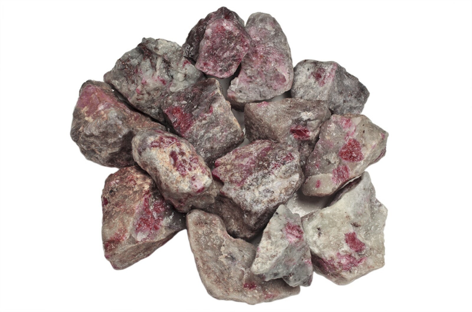 Hypnotic Gems: 1 Lb Wholesale Ruby in Quartz Rough Stones - Tumbling ...