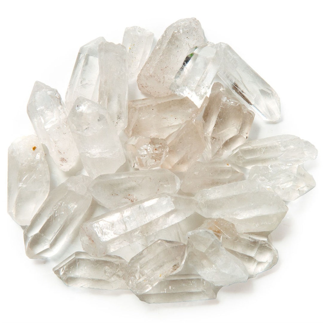 Hypnotic Gems: 1 Lb Bulk Rough Small Crystal Points Stones - 0.75 to 1. ...