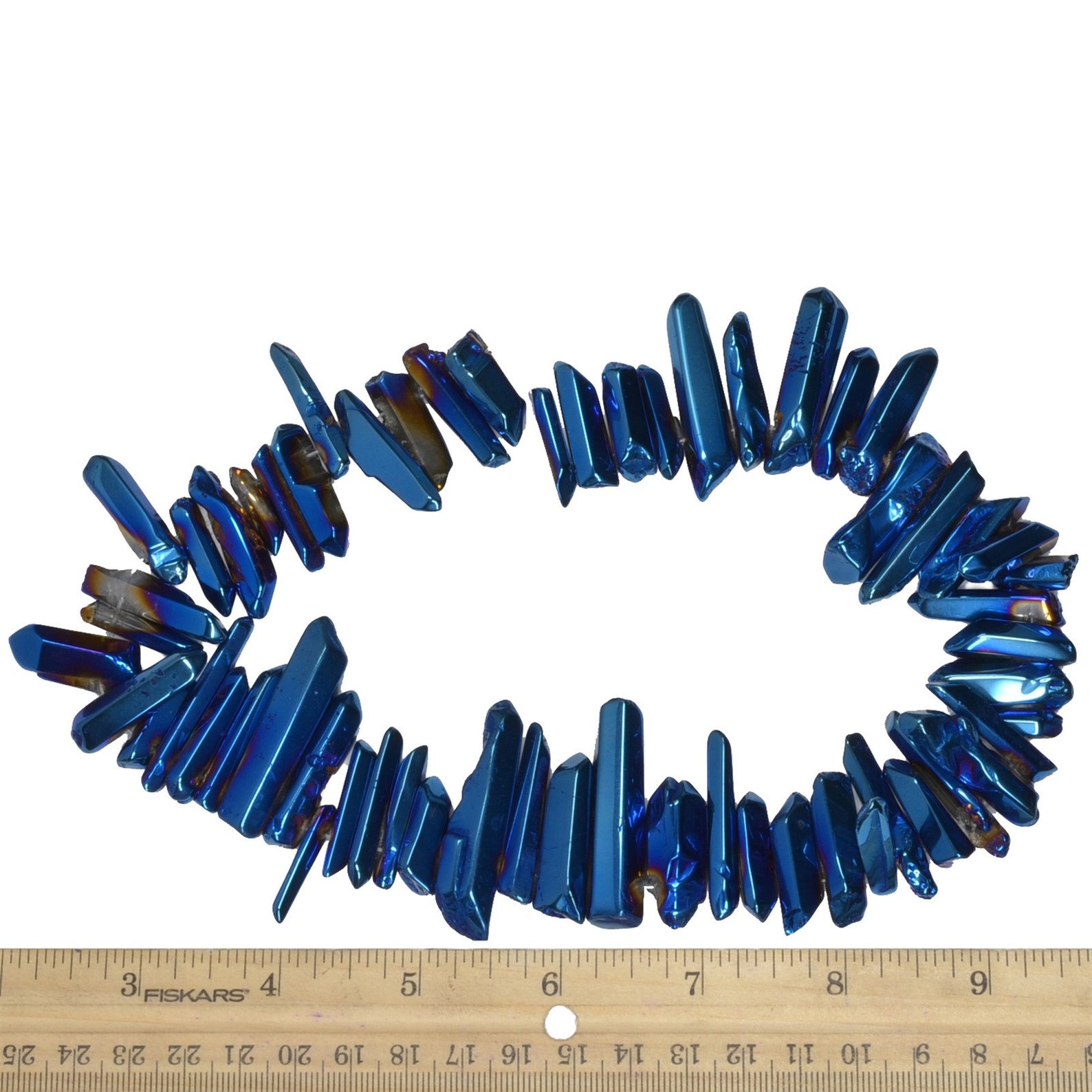 Hypnotic Gems: Blue Metallic Crystal Quartz Drilled Points - Etsy