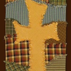 The Old Ragged Cross Wall Art Pattern Digital Download - Etsy