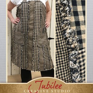 Ragged Stripe Apron Pattern - Digital - Etsy