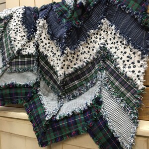 Chevron Rag Style Throw Pattern - Digital Download - Etsy