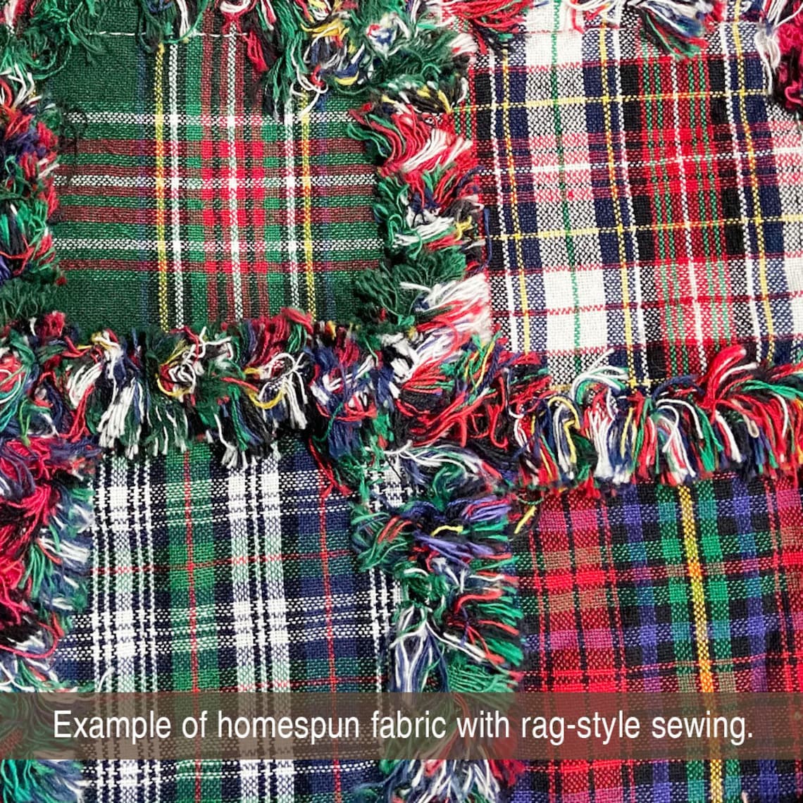 Full Yard Sullivan Blue Tartan Plaid Homespun Cotton Fabric - Etsy