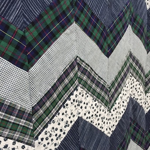 Chevron Rag Style Throw Pattern - Digital Download - Etsy