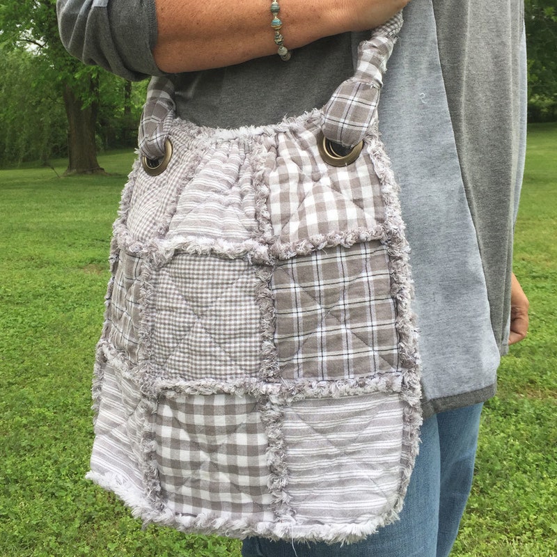 Rag Quilt Tote Bags - Etsy