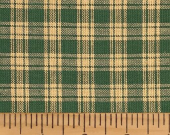 Green Plaid Fabric | Etsy