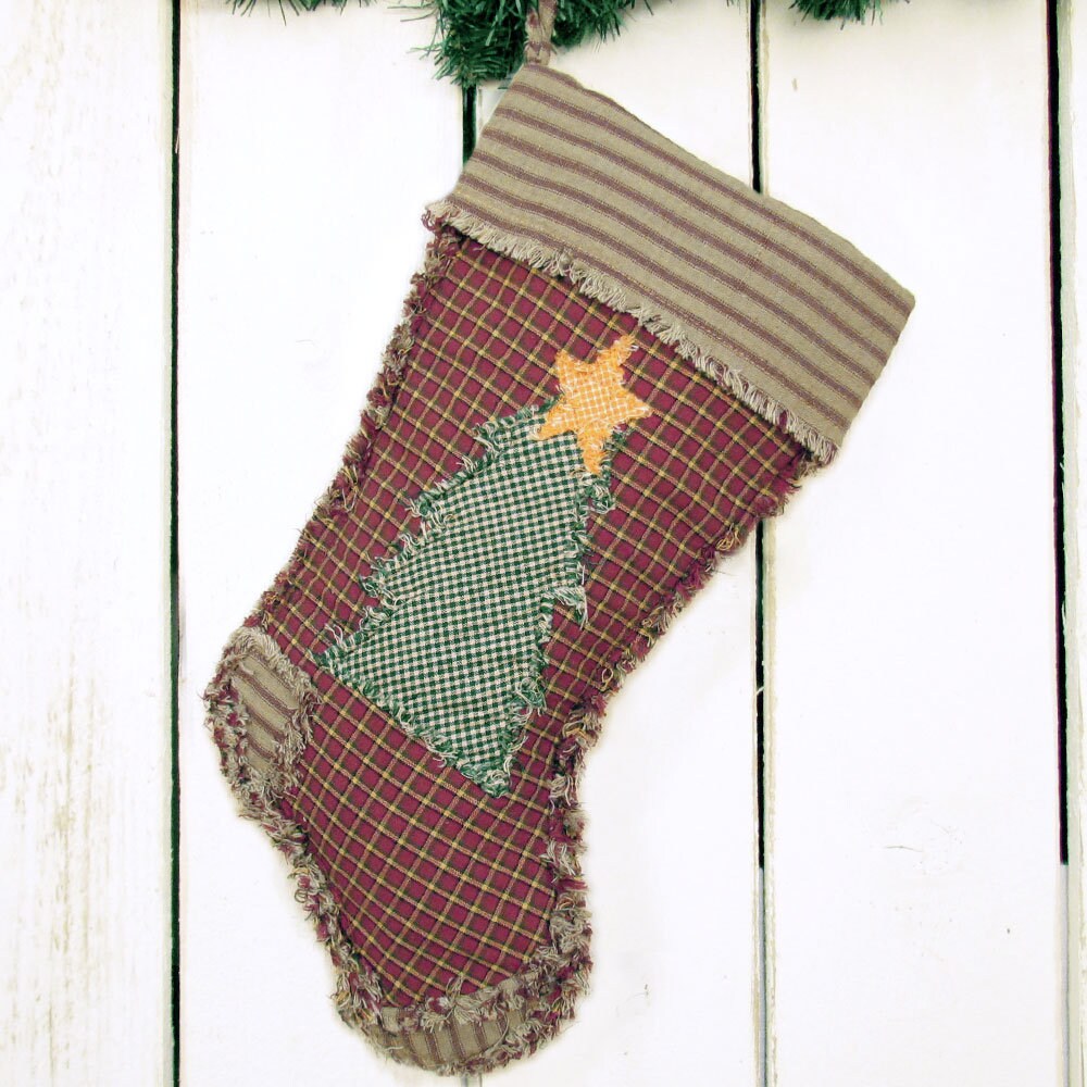 Ragged Christmas Stocking Pattern Digital Download - Etsy