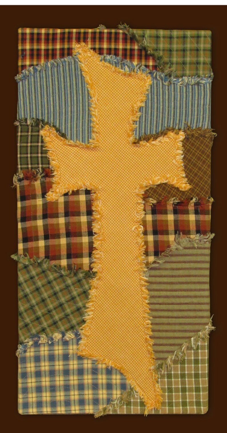The Old Ragged Cross Wall Art Pattern Digital Download - Etsy