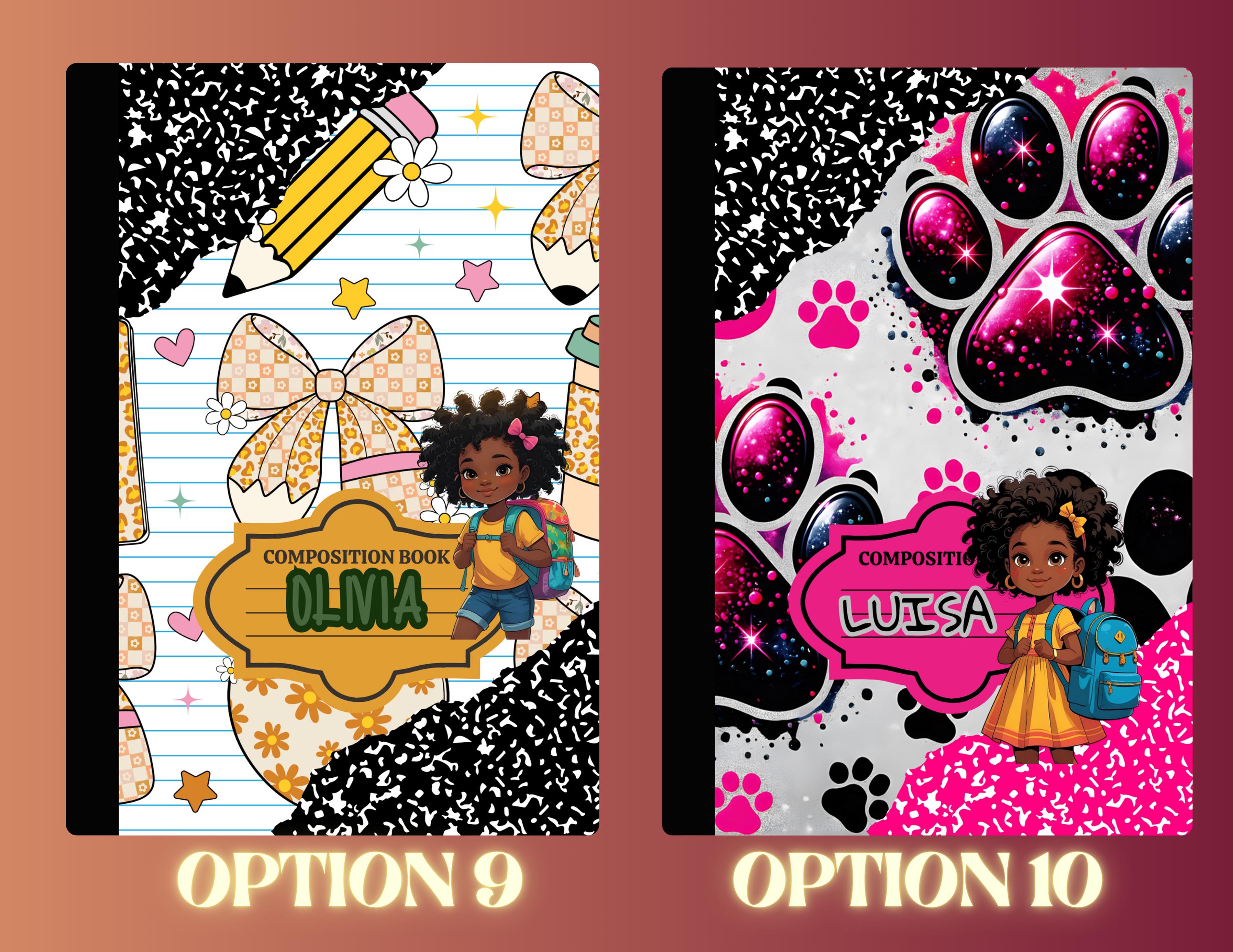 Personalized Holographic Composition Notebook: Back to School Supplies ...