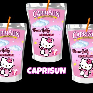 Custom Kitty Capri Sun Labels: Birthday Party Favors - Etsy
