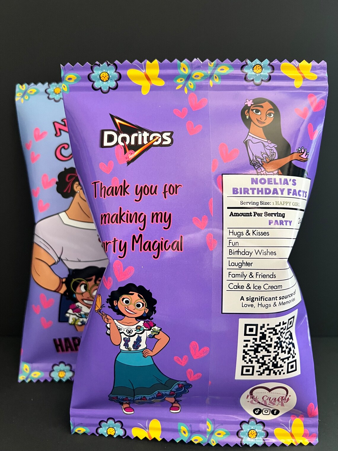 Encanto Party Favors, Personalized Kids Birthday Chip Bag, Mirabel ...